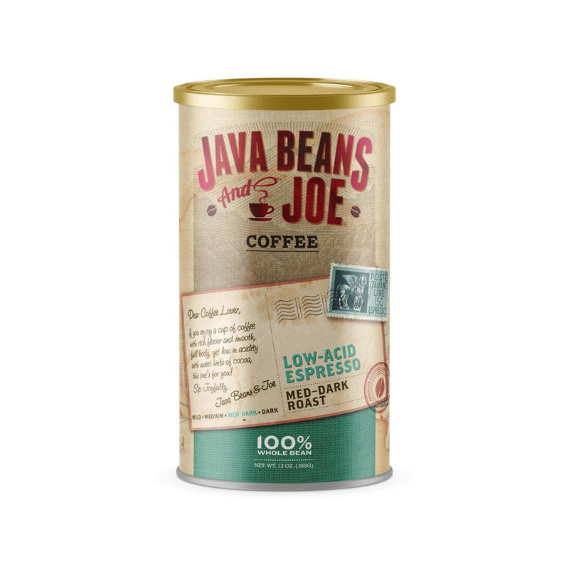 Low Acid Espresso - 100% Whole Bean Arabica coffee - Java Beans and Joe ...